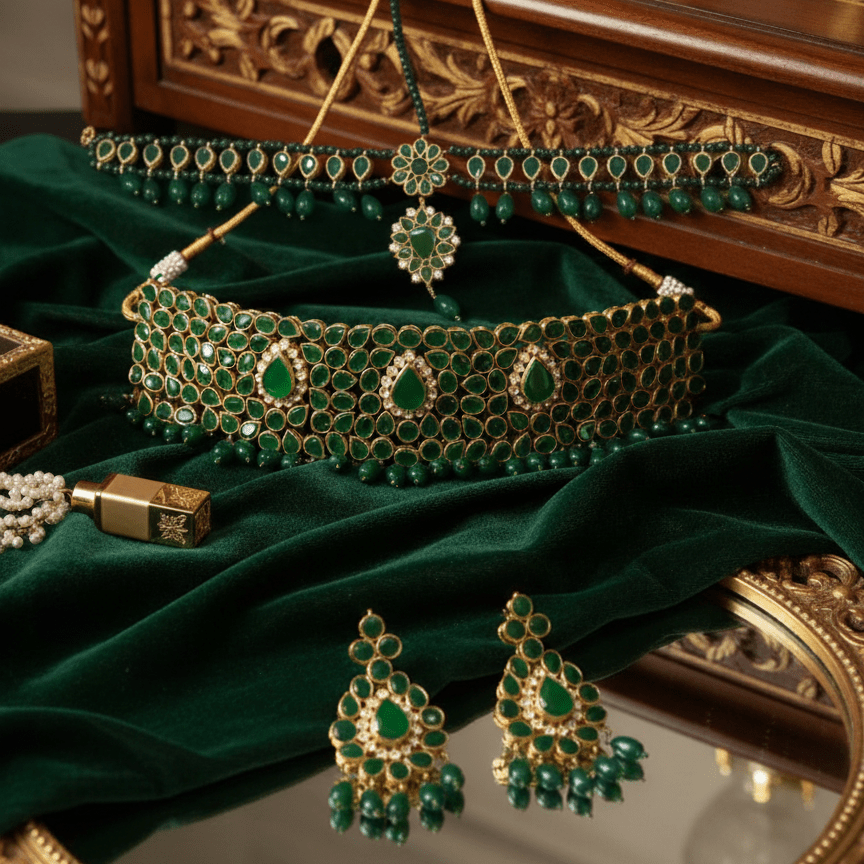 Shahi Zamarud Set – ZevarPalace