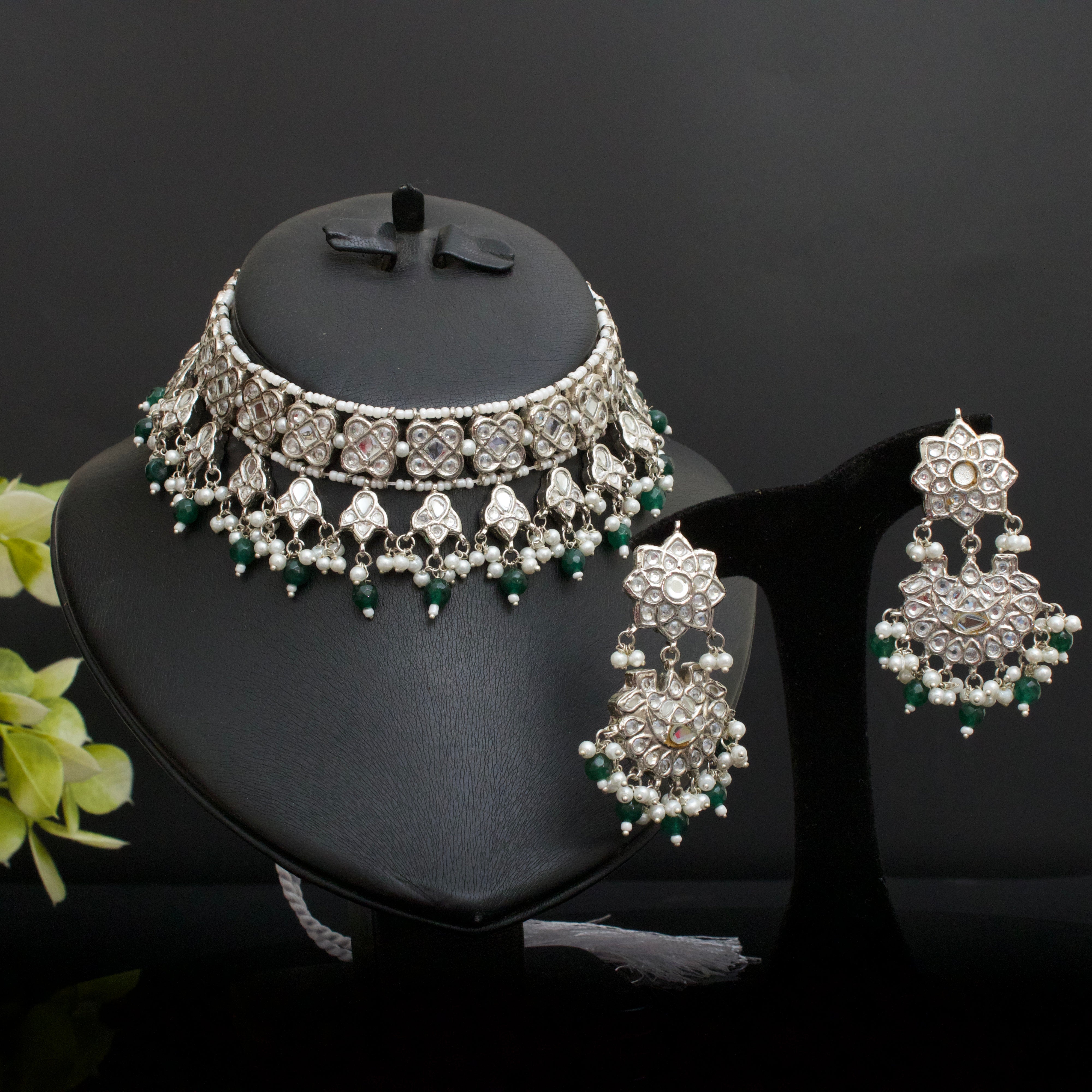 Stunning Laak Kundan Silver Chokar
